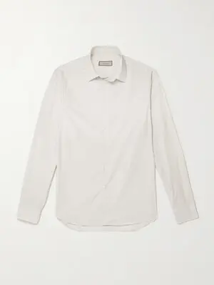 Canali Pinstriped Cotton Shirt