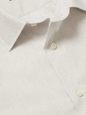 Canali Pinstriped Cotton Shirt