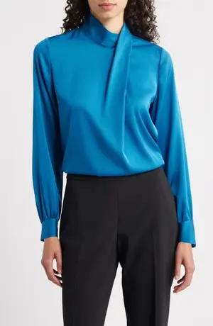 Elie Tahari Mock Neck Blouses