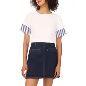 Vince Camuto Stripe Sleeve Top