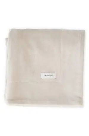 SARANONI Minky Stretch Blanket Ivory