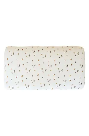 SARANONI Minky Fitted Crib Sheet - Floral