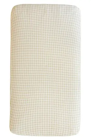SARANONI Minky Fitted Crib Sheet - Gingham