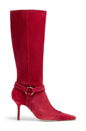 Cinq À Sept Whipstitch Knee High Boots - Bordeaux