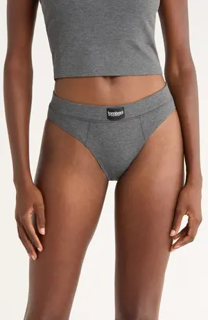 TOMBOYX Rib Bikini Briefs - Heather Gray