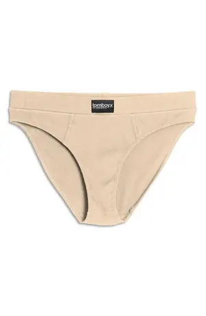TOMBOYX Rib Bikini Briefs - Taupe