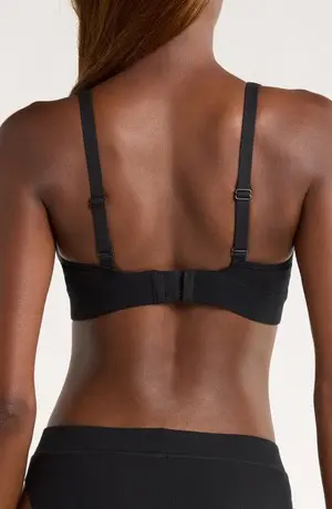 TOMBOYX Rib Wireless Plunge Bra - Black