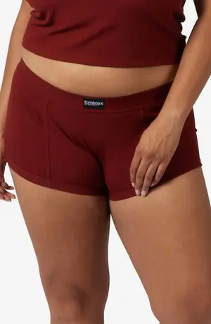 TOMBOYX Rib Boyshorts Burgundy