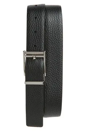 FERRAGAMO Reversible Leather Belt - Nero/t.moro