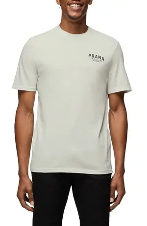 Prana Past & Present Organic Cotton Graphic T-shirt - Soft White