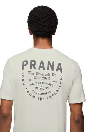 Prana Past & Present Organic Cotton Graphic T-shirt - Soft White