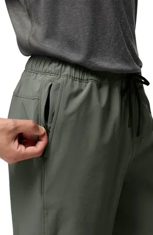 Prana Discovery Trail Drawstring Shorts - Thyme