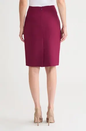 KASPER Slim Fit Skirt - Shiraz