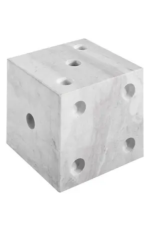 RENWIL Decorative Marble Dice Sculpture