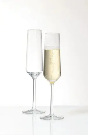 ZWIESEL GLAS Set Of 2 Pure Champagne Flutes