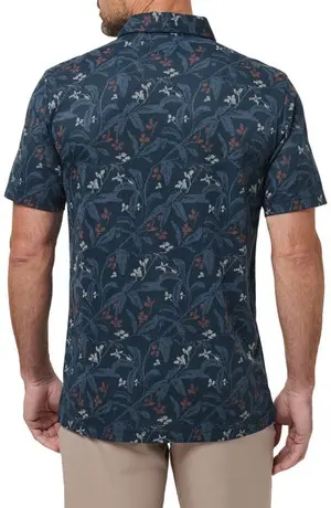 Travis Mathew Relationship Status Floral Polo - Titan