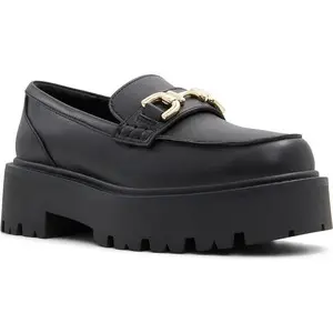 Aldo Platform Lug Sole Loafer - Black