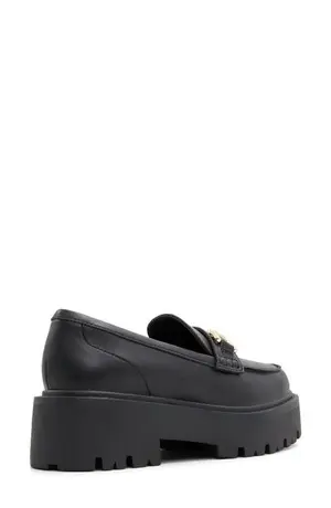 Aldo Platform Lug Sole Loafer - Black