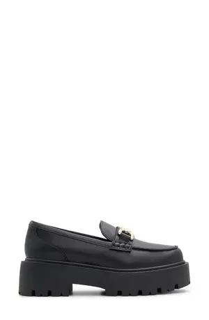 Aldo Platform Lug Sole Loafer - Black