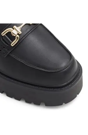 Aldo Platform Lug Sole Loafer - Black