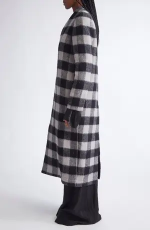 Rick Owens Museum Check Wool Coat