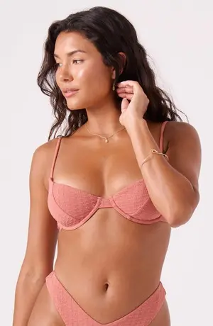 Roxy Haleiwa Underwire Bikini Top - Canyon Rose