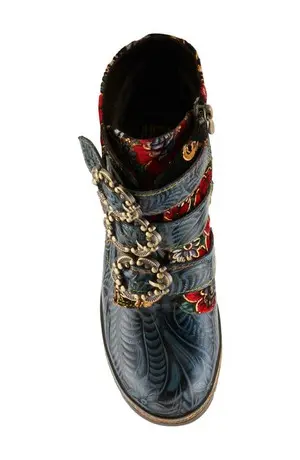 SPRING STEP SHOES Brazza Bootie - Navy Multi