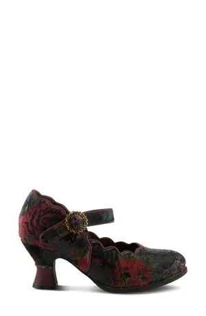 SPRING STEP SHOES Adodora Mary Jane Pump - Plum Multi