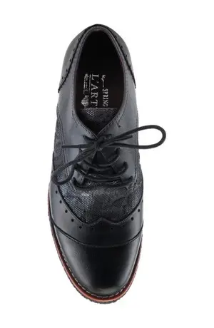SPRING STEP SHOES Bargiasti Leather Derby - Black Multi