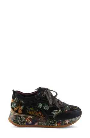 SPRING STEP SHOES Invidia Platform Sneakers - Black Multi