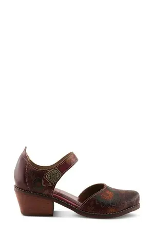 SPRING STEP SHOES Cabracho Mary Jane Pump - Bordeaux Multi