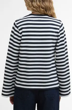 Barbour Robyn Stripe Flare Sleeve Sweatshirt