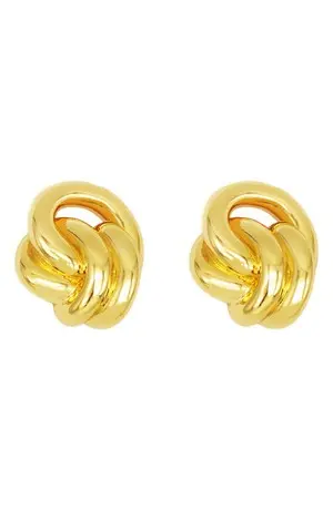 PETIT MOMENTS Miami Knot Stud Earrings - Gold