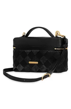 Rebecca Minkoff Frankie Leather Train Case - Black