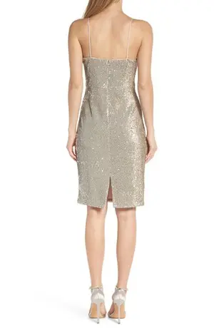 Vince Camuto Sleeveless Sequin Sheath