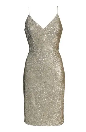Vince Camuto Sleeveless Sequin Sheath