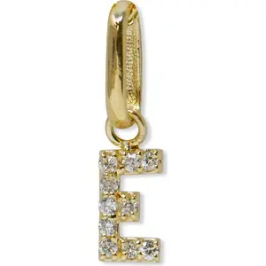 Anzie Love Letter Pavé Diamond Charm - Clear - E