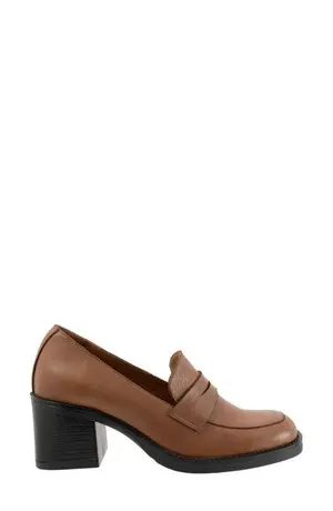 BUENO Penny Loafer Pump - Tan