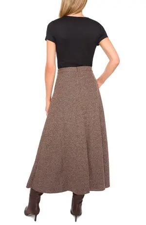 Halogen Tweed Knit Maxi Skirt