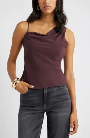 Open Edit Draped Camis Tanks For Women