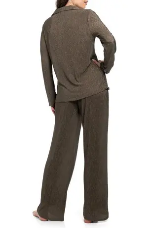 MIDNIGHT BAKERY Rib Pajamas - Olive