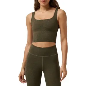 Travis Mathew Moveknit Crop Tank Grape Leaf Multi
