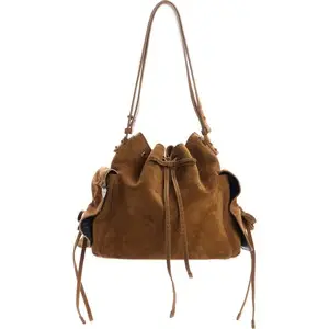 Acne Studios Multipocket Suede Bucket Bag