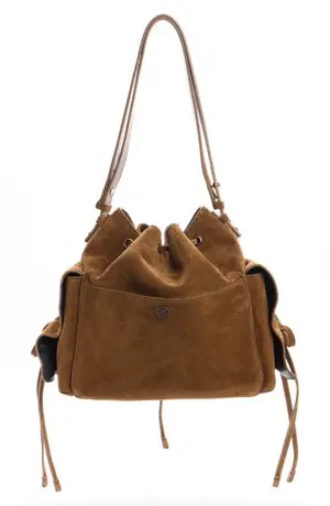 Acne Studios Multipocket Suede Bucket Bag