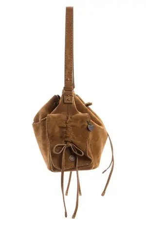 Acne Studios Multipocket Suede Bucket Bag