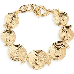 MISSOMA Spiral Statement Bracelet - Gold