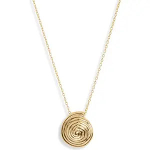 MISSOMA Mini Spiral Pendant Chain Necklace - Gold