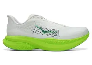 Hoka One One Mach 6in Athletic Sneakers - White/neon Lime