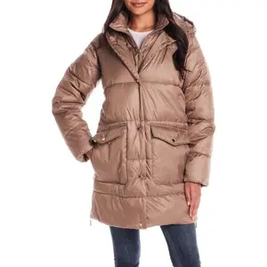 Gallery Hooded Puffer Jacket - Mushroom