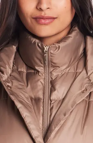 Gallery Hooded Puffer Jacket - Mushroom